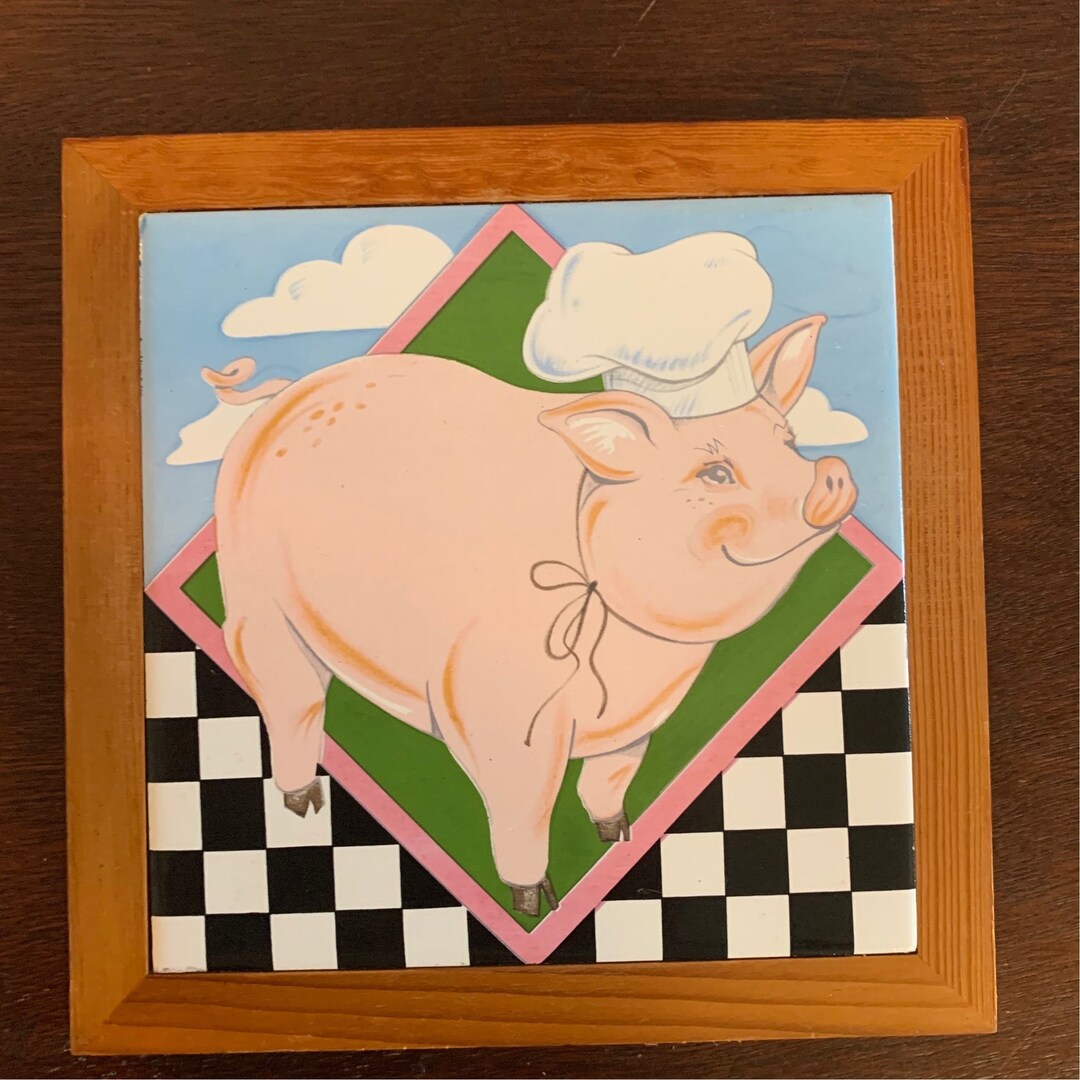 Vintage Vandor Chef Pig Trivet - Etsy