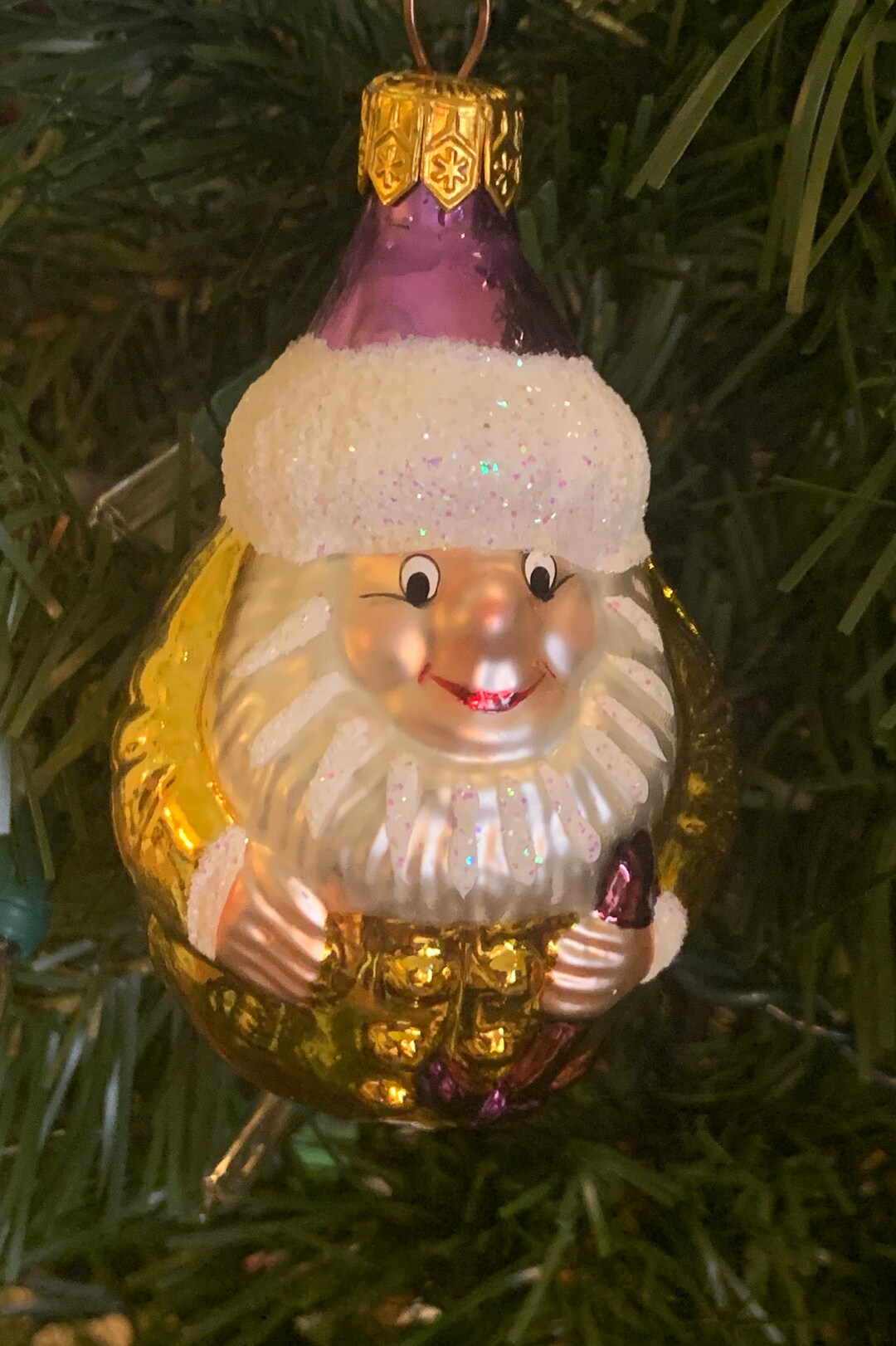 Calik’s Artistry “dwarf” Glass Christmas Tree Ornament - Poland - Etsy
