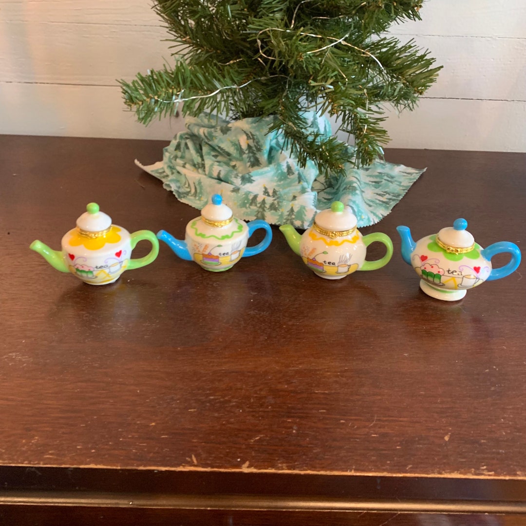 Teapot Porcelain Trinket Boxes - Your Choice of 4 - Etsy