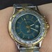Two Tone Green Dial FOSSIL Blue Starmaster Stretch Watch Stainless ...