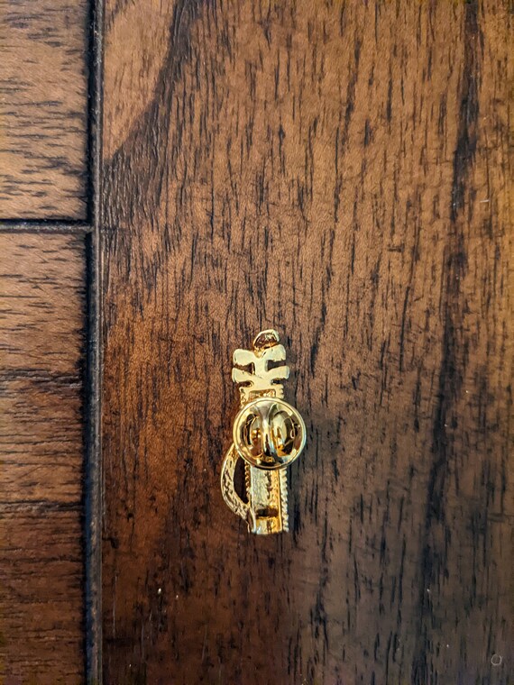 Vintage BALLOU REG'D Gold Tone White Crystal Rhinesto… - Gem