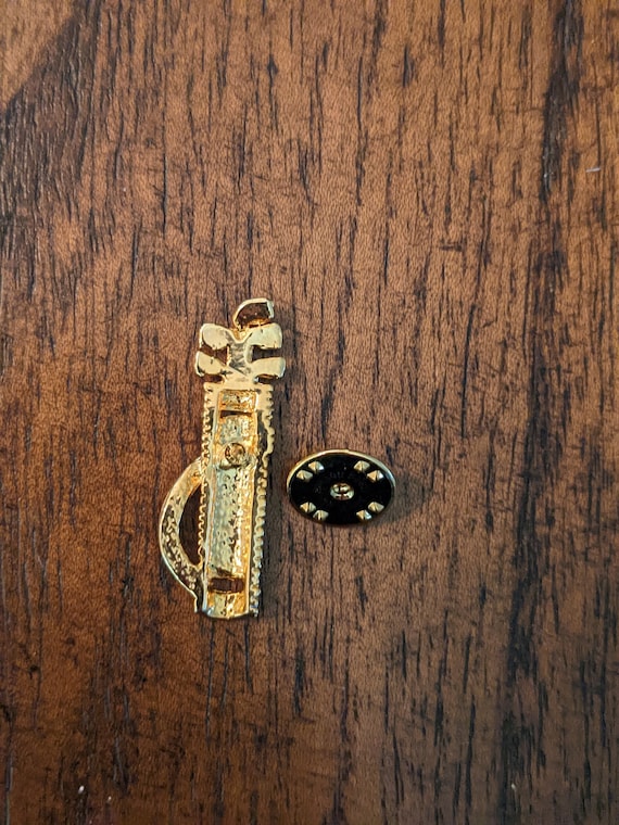 Vintage BALLOU REG'D Gold Tone White Crystal Rhinesto… - Gem