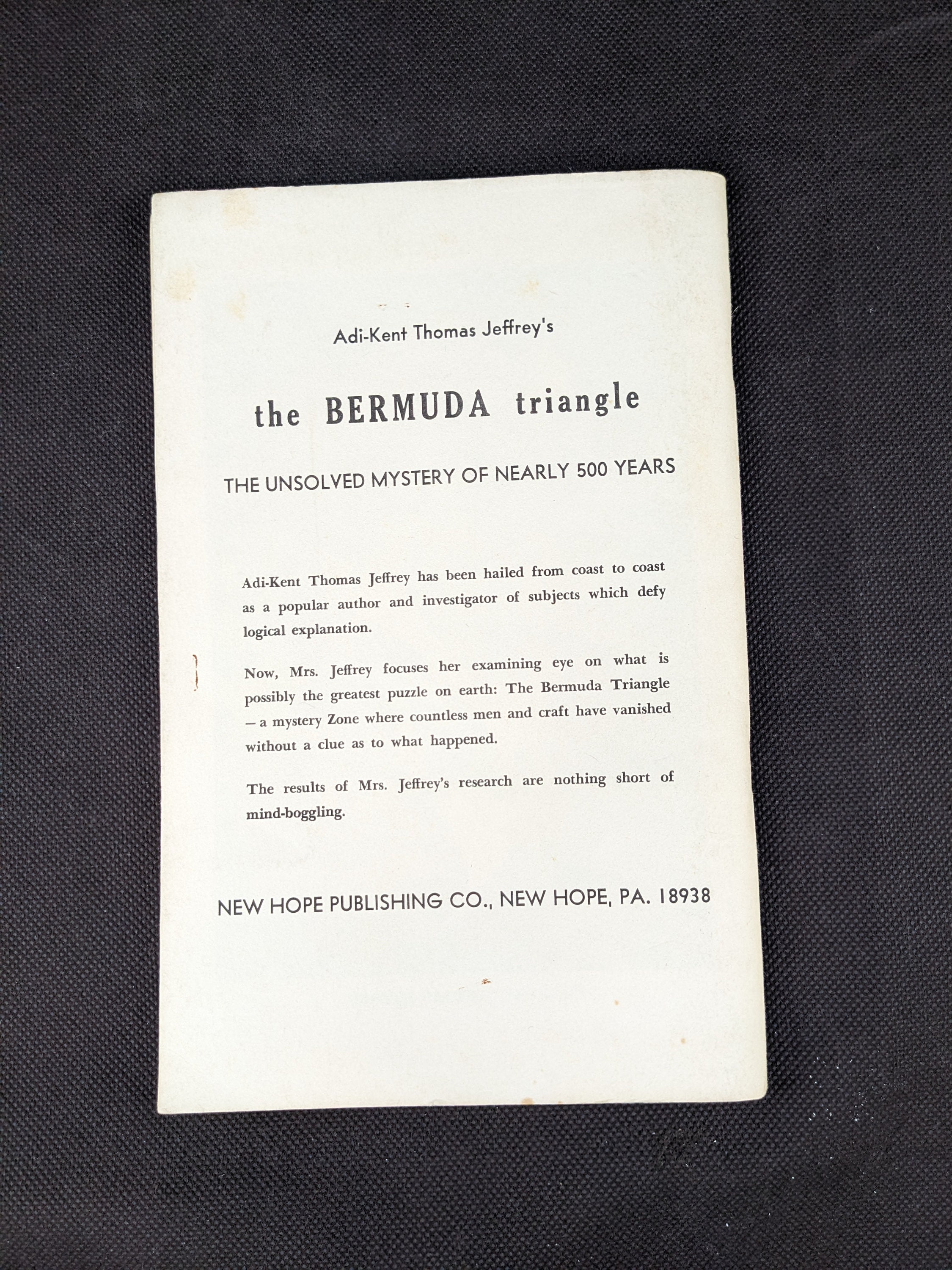 The Bermuda Triangle by Adi Kent Thomas Jeffrey 1973 First - Etsy