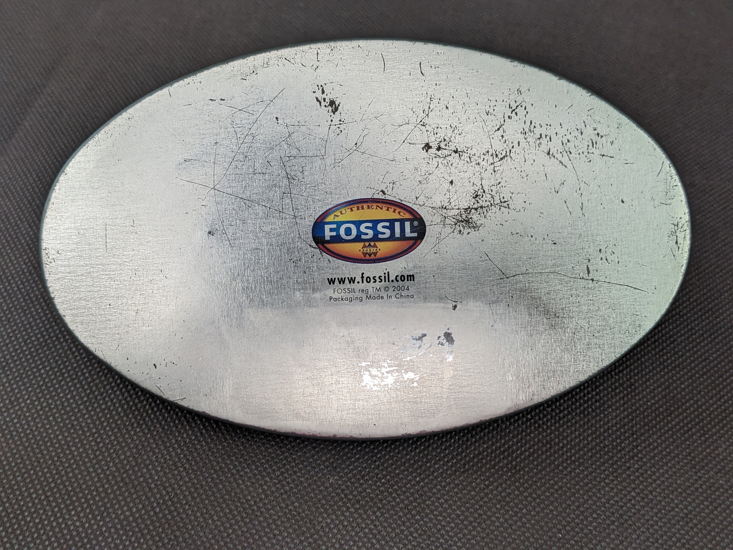 Fossil Limited Edition 2004 F54 Red Race Car Clock Timepiece Diecast ...