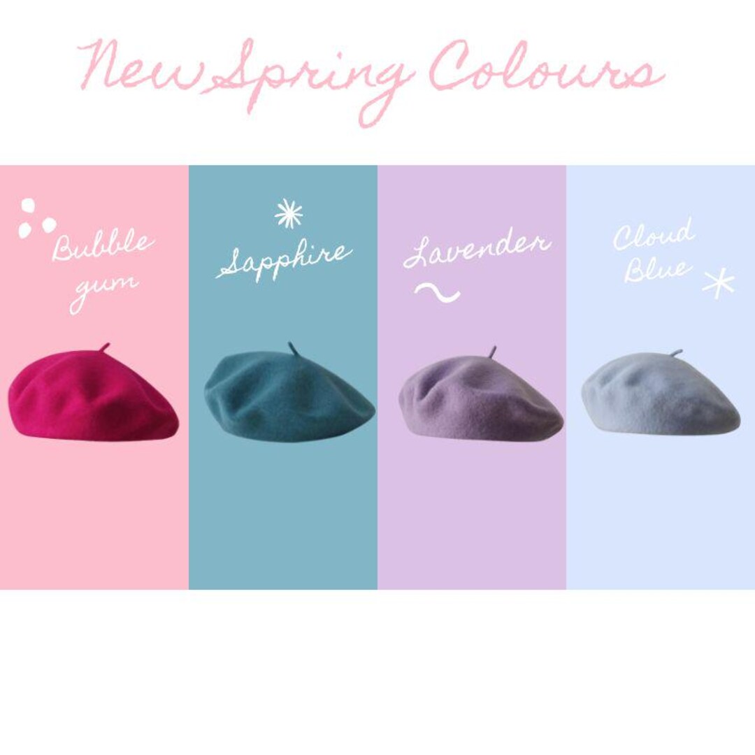 Toddler/kids French Beret Hat Solid Warm Beanir Fall Winter for Girls ...
