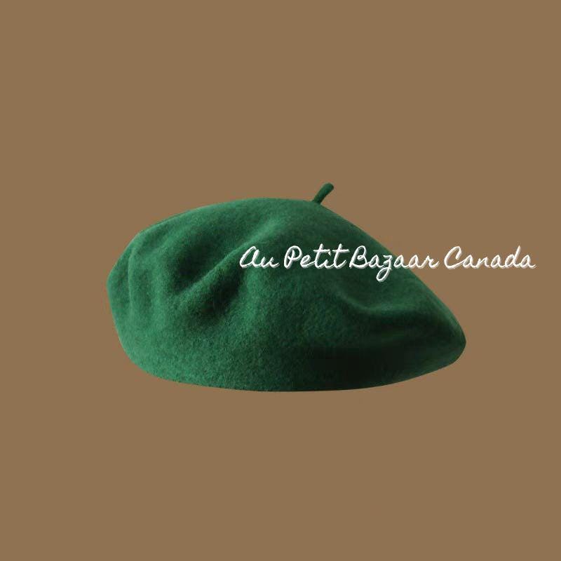 Toddler/kids French Beret Hat Solid Warm Beanir Fall Winter for Girls ...