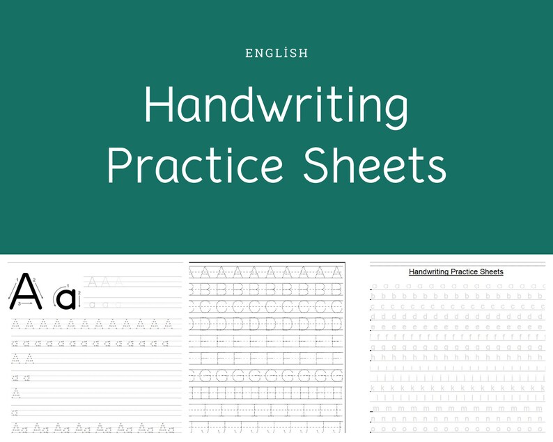 Handwriting Practice Sheets, Handwriting Worksheets, Handwriting Paper ...