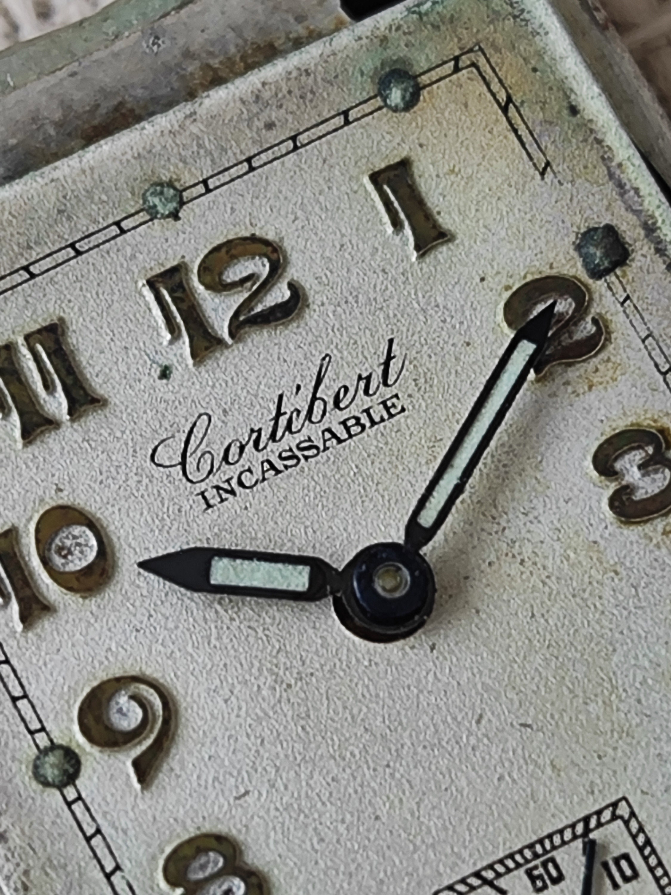 Cortebert Tank Staybrite Case Vintage Men's Watch With Original ...