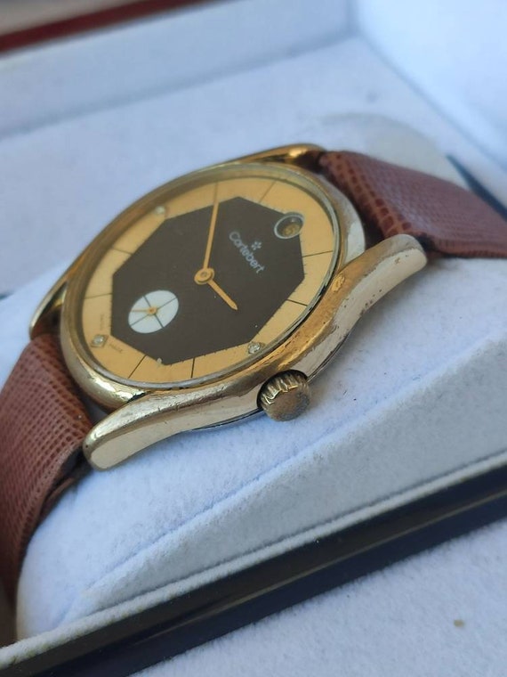 Cortebert vintage two-tone dial men watch - Gem