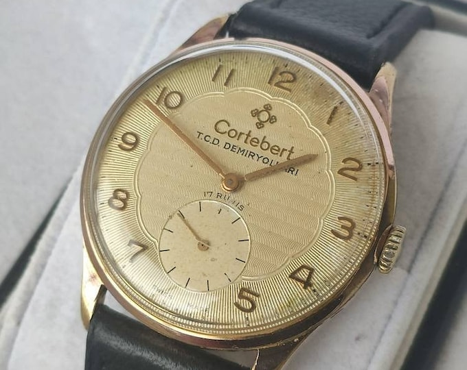Cortebert Turkish Railways Tcdd Vintage Men's Watch - Etsy