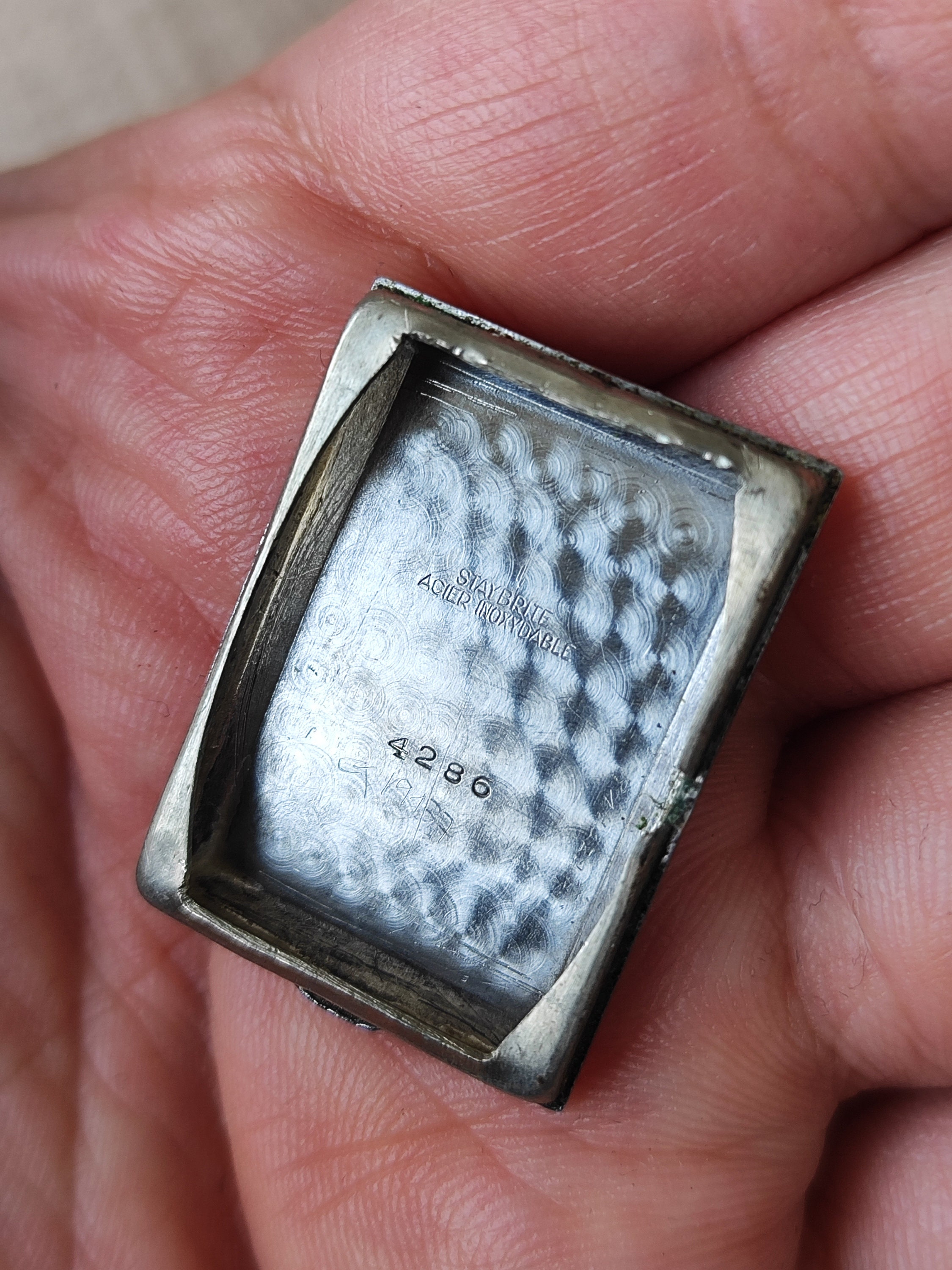 Cortebert Tank Staybrite Case Vintage Men's Watch With Original ...