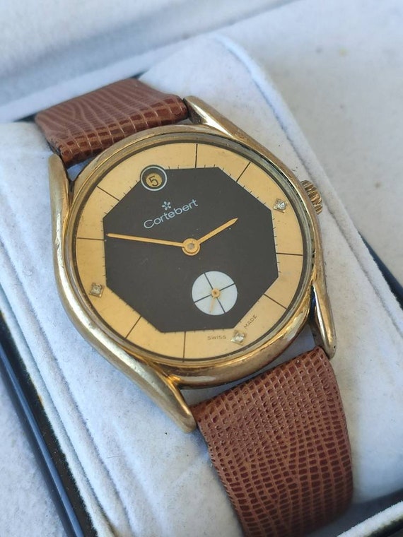 Cortebert vintage two-tone dial men watch - Gem