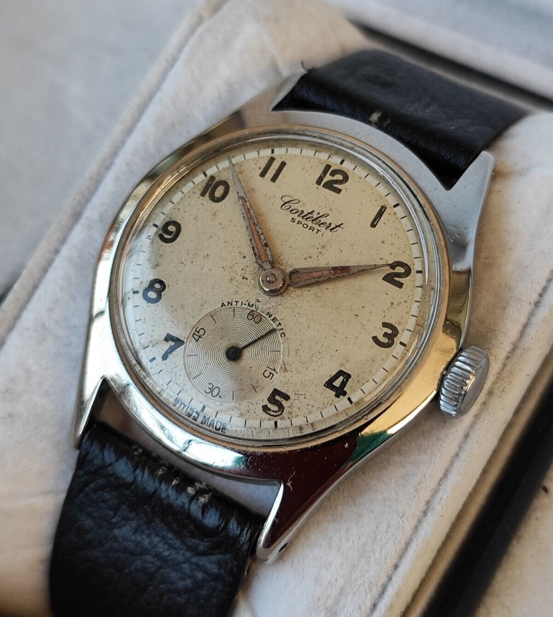 Cortebert Sport Vintage Watch for Men Manual Wind Original Steel Case ...