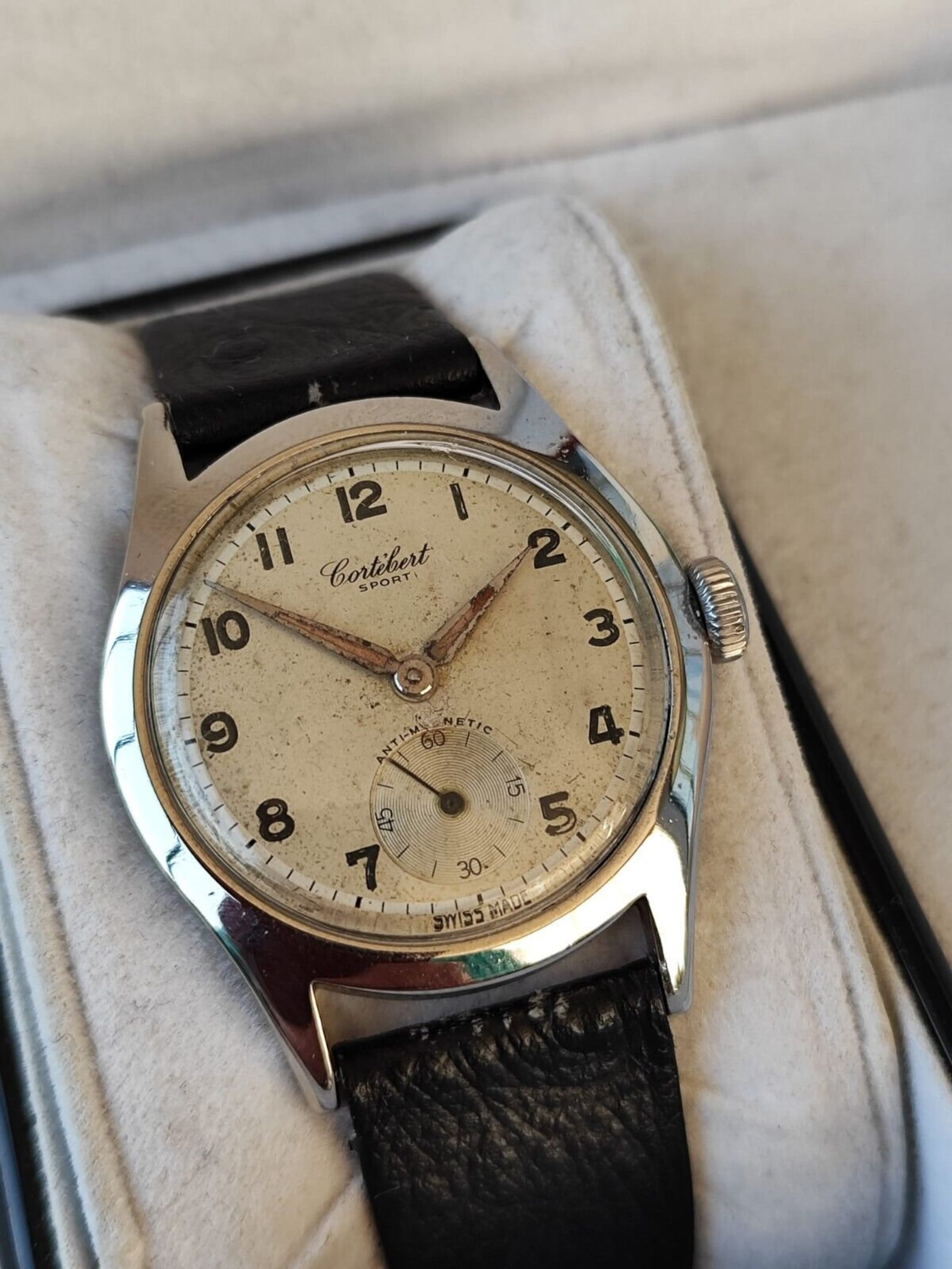 Cortebert Sport Vintage Watch for Men Manual Wind Original Steel Case ...