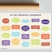 My Self-advocacy Statements Poster | Social and Emotional Learning - Etsy