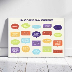 My Self-advocacy Statements Poster | Social and Emotional Learning - Etsy