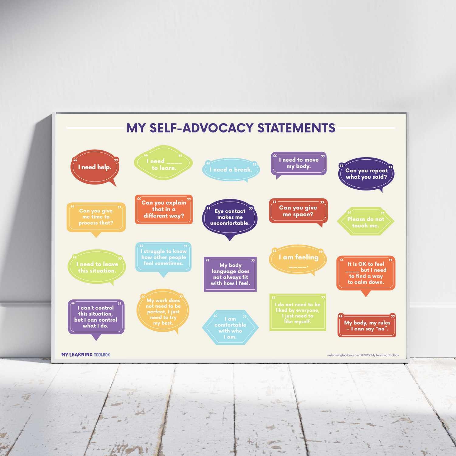 My Self-advocacy Statements Poster Social and Emotional Learning - Etsy