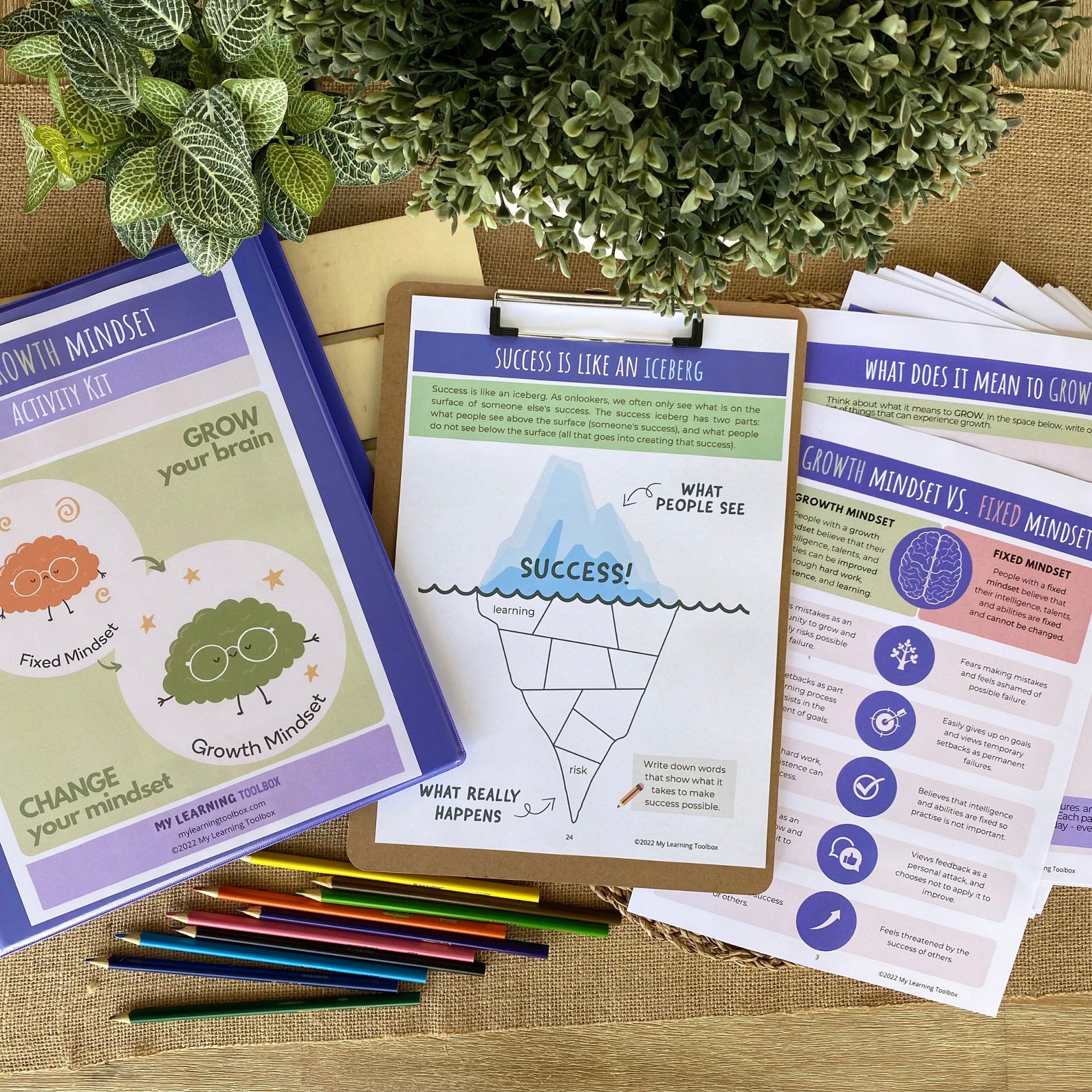 My Growth Mindset Activity Kit (printable) | Mindset Worksheets ...