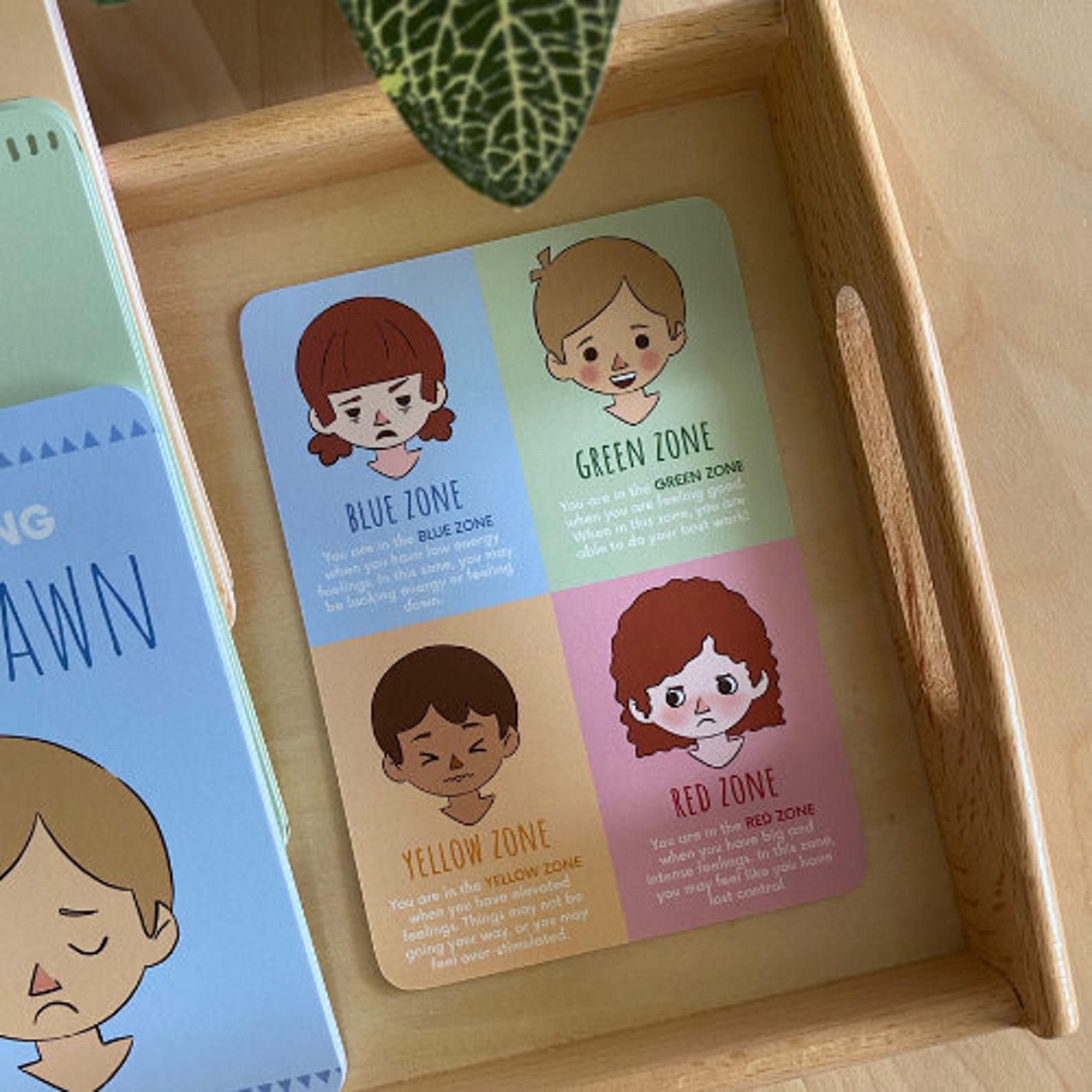 My Zones of Feelings Flash Cards Emotions Cards Zones of - Etsy