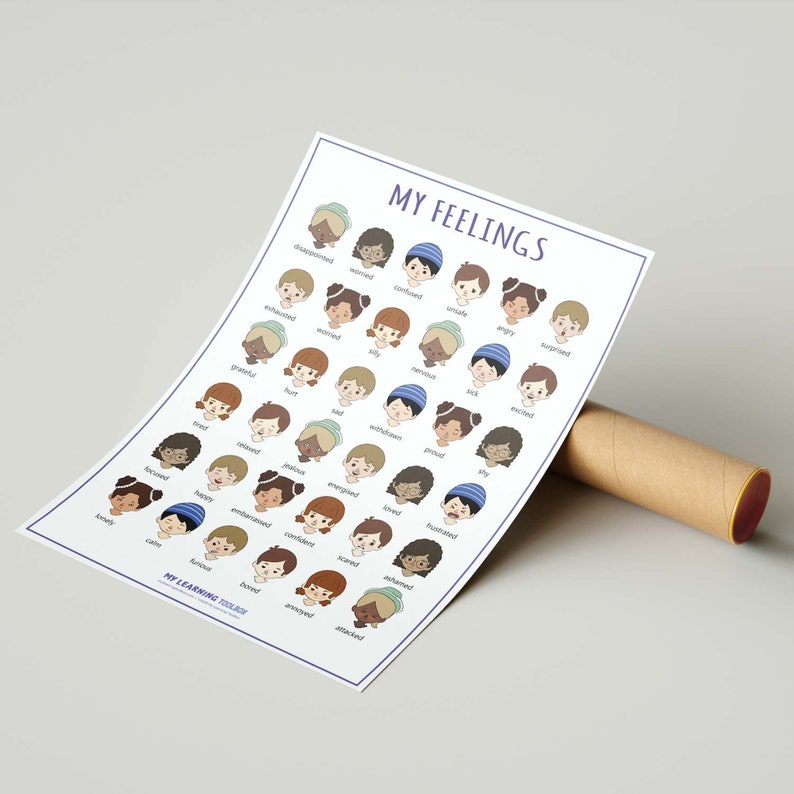 My Feelings Poster Emotions Poster Social and Emotional - Etsy