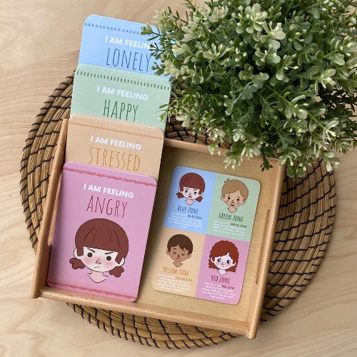 My Zones of Feelings Flash Cards Emotions Cards Zones of - Etsy