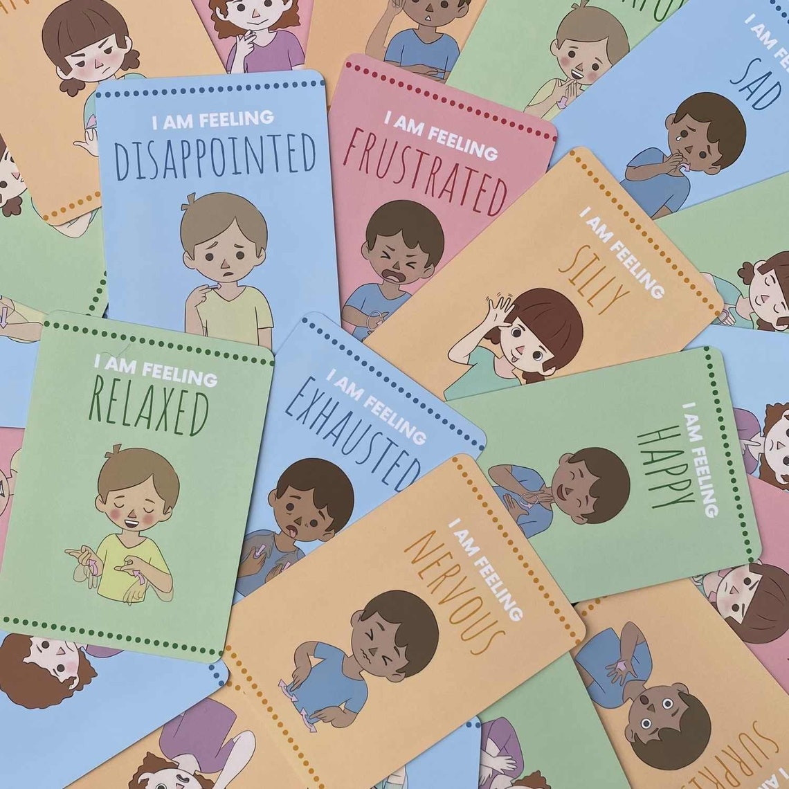 My Zones of Feelings in Auslan Edition Flash Cards Emotions - Etsy Israel