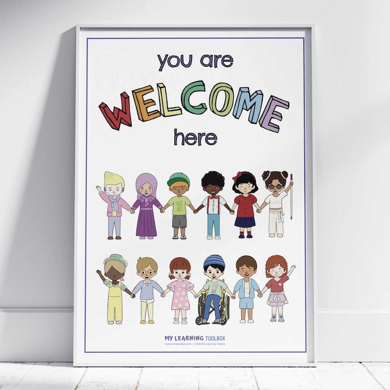 You Are Welcome Here Poster (printable) | Diversity Poster | Inclusive ...