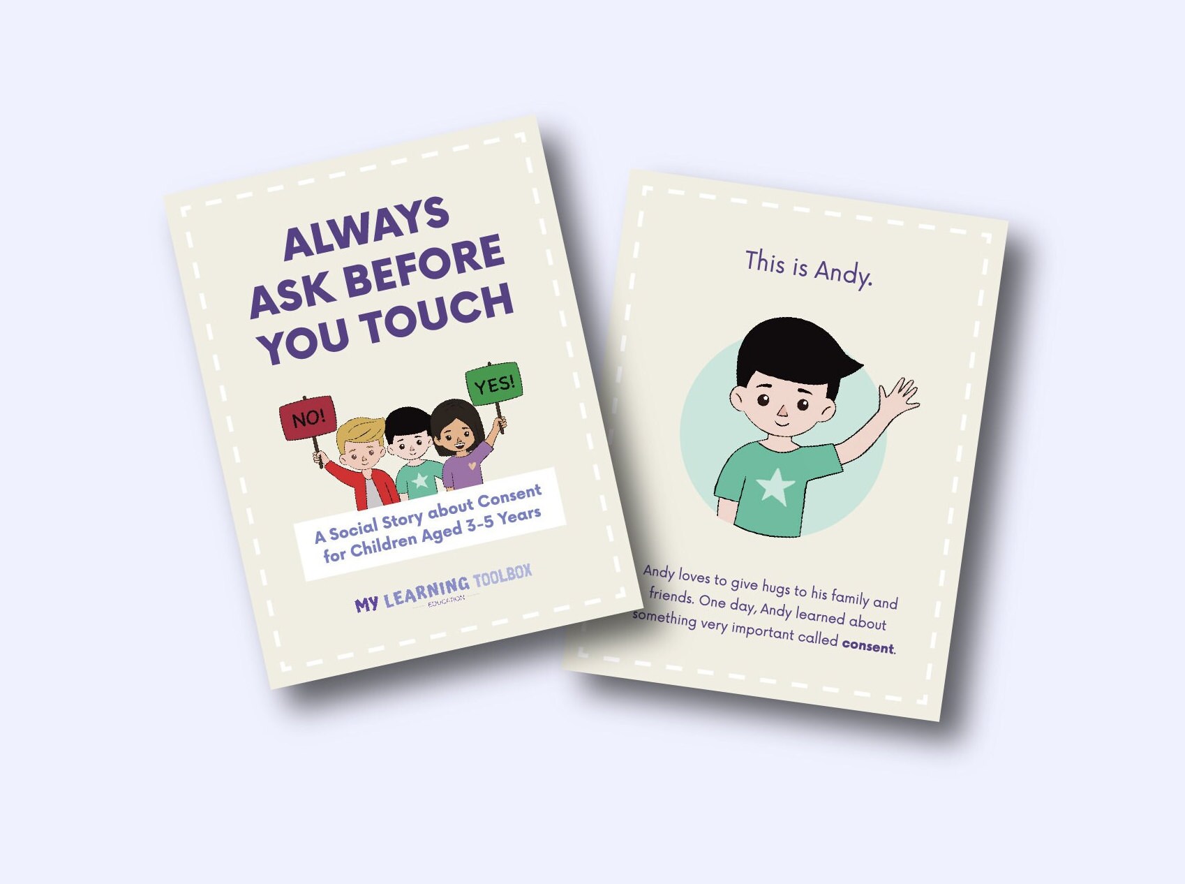 Always Ask Before You Touch - A Social Story About Consent for Children ...