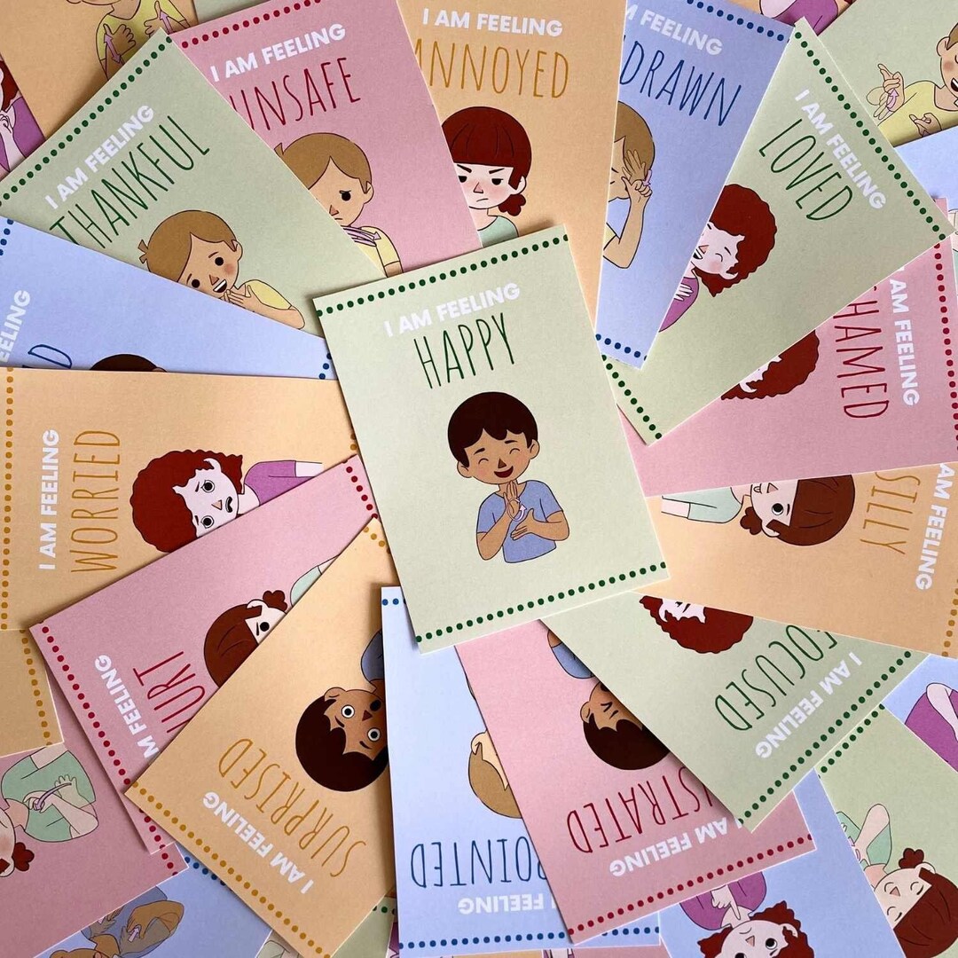 My Zones of Feelings Auslan Edition Flash Cards printable - Etsy UK