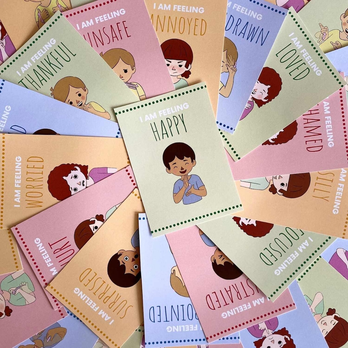 My Zones of Feelings Auslan Edition Flash Cards printable - Etsy UK