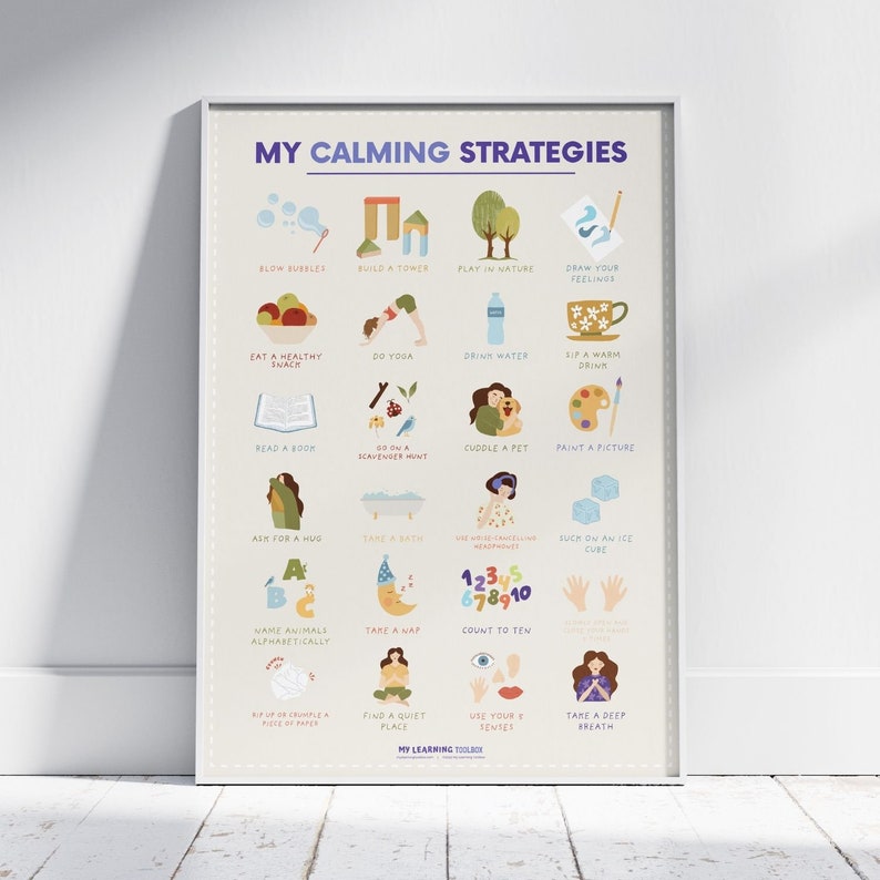 My Calming Strategies Poster (printable) | Calm Down Poster | Self ... My Calming Strategies Poster (printable) | Calm Down Poster | Self ...