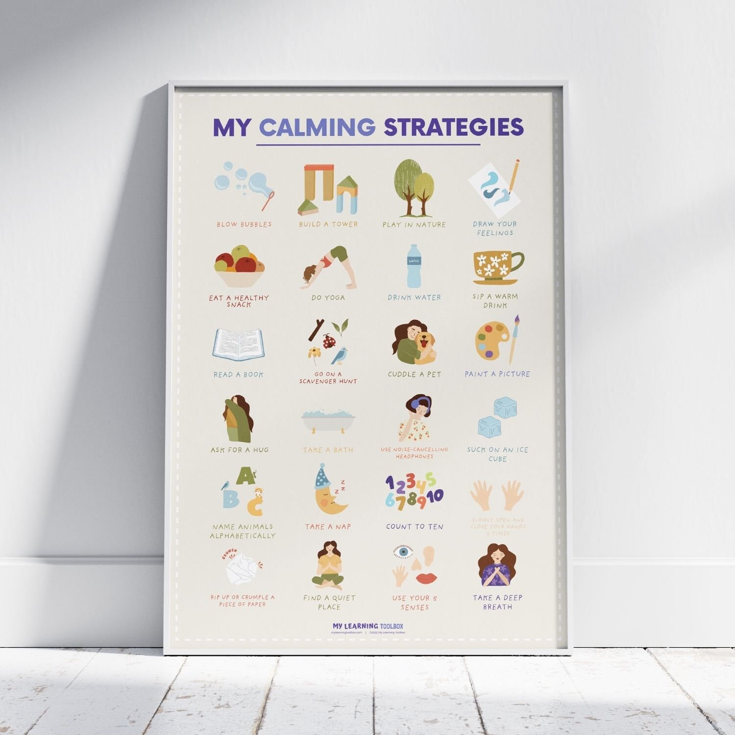 My Calming Strategies Poster (printable) | Calm Down Poster | Self ...