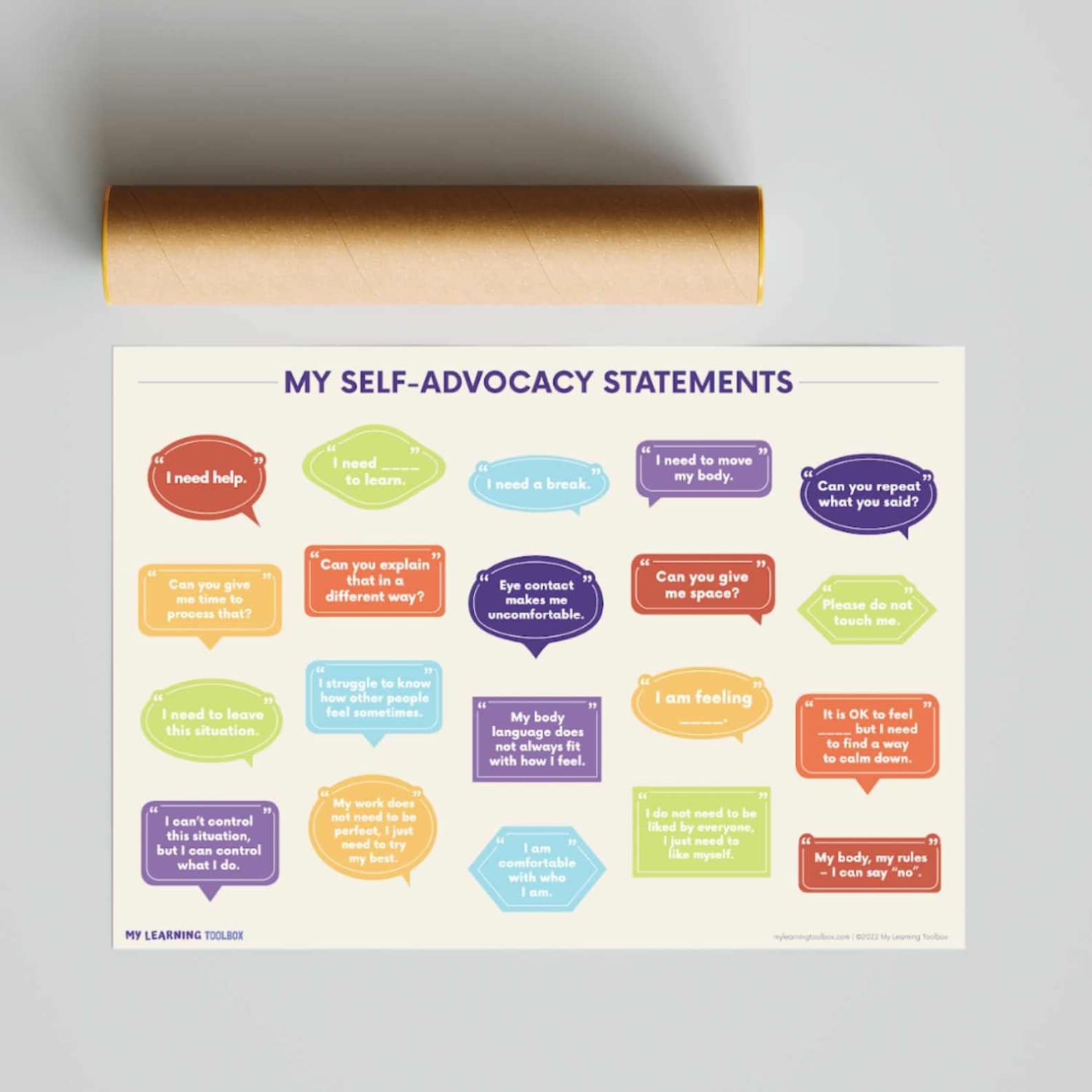 My Self-advocacy Statements Poster | Social and Emotional Learning - Etsy