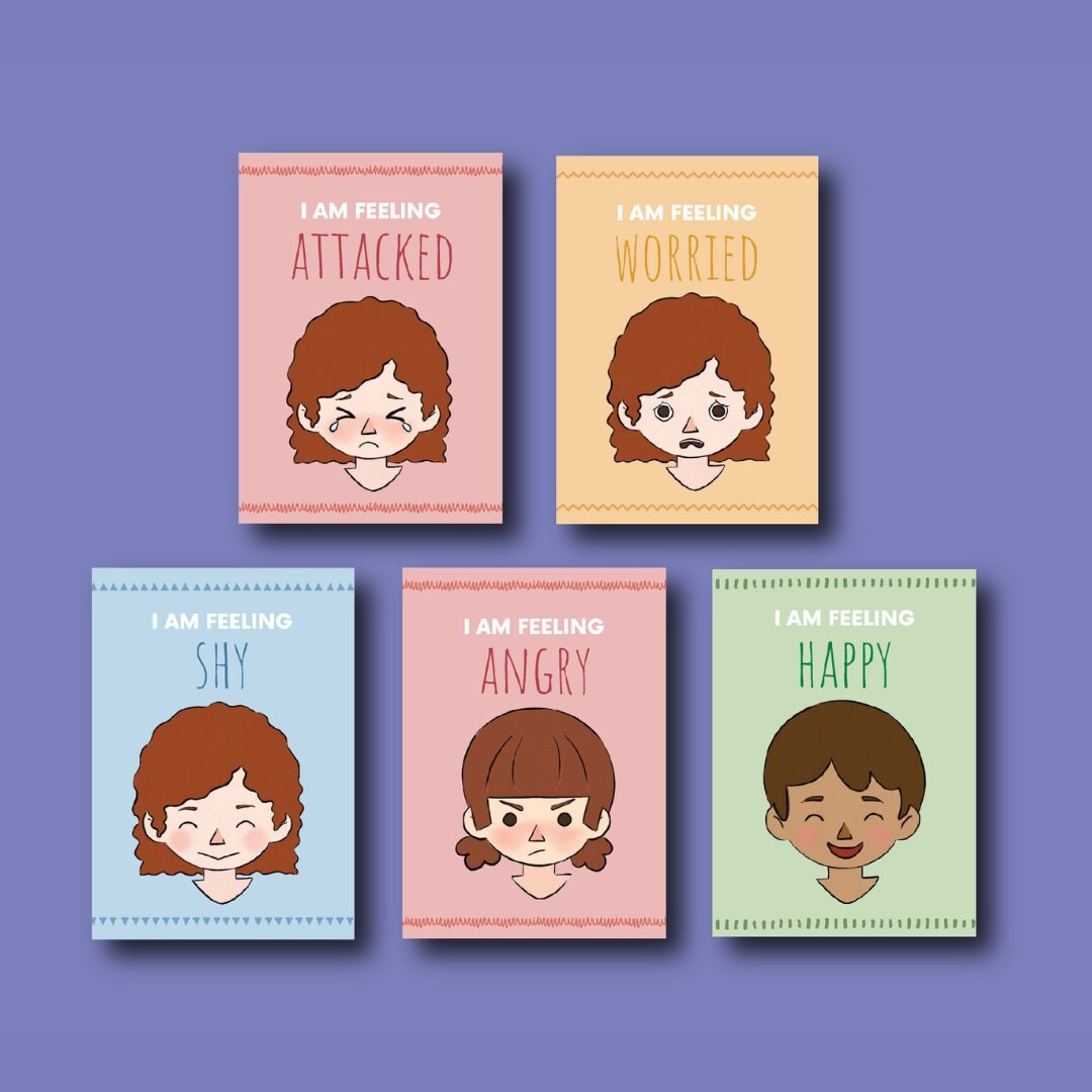 My Zones of Feelings Flash Cards printable Emotions Cards Zones of ...
