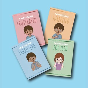 My Zones of Feelings Auslan Edition Flash Cards (printable) | Emotions ...