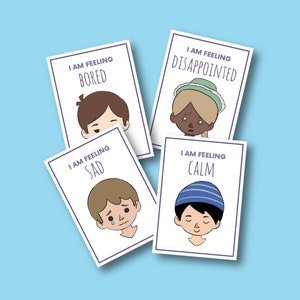 Feelings Cards printable Emotions Cards Social and Emotional Learning ...