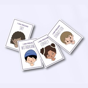 Feelings Cards printable Emotions Cards Social and Emotional Learning ...