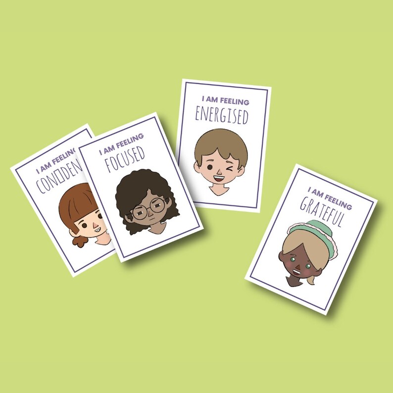 Feelings Cards printable Emotions Cards Social and Emotional Learning ...