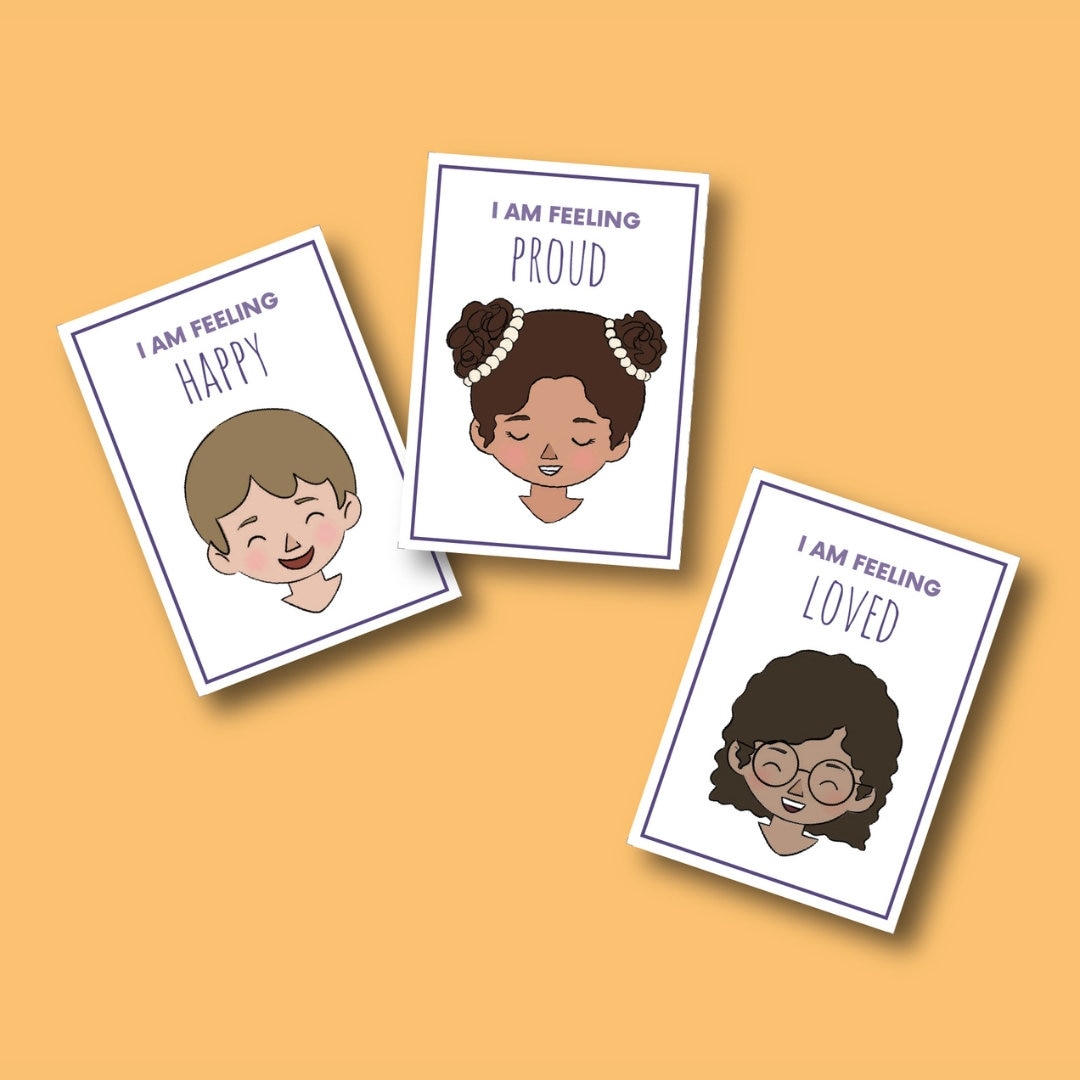 Feelings Cards printable Emotions Cards Social and Emotional Learning ...