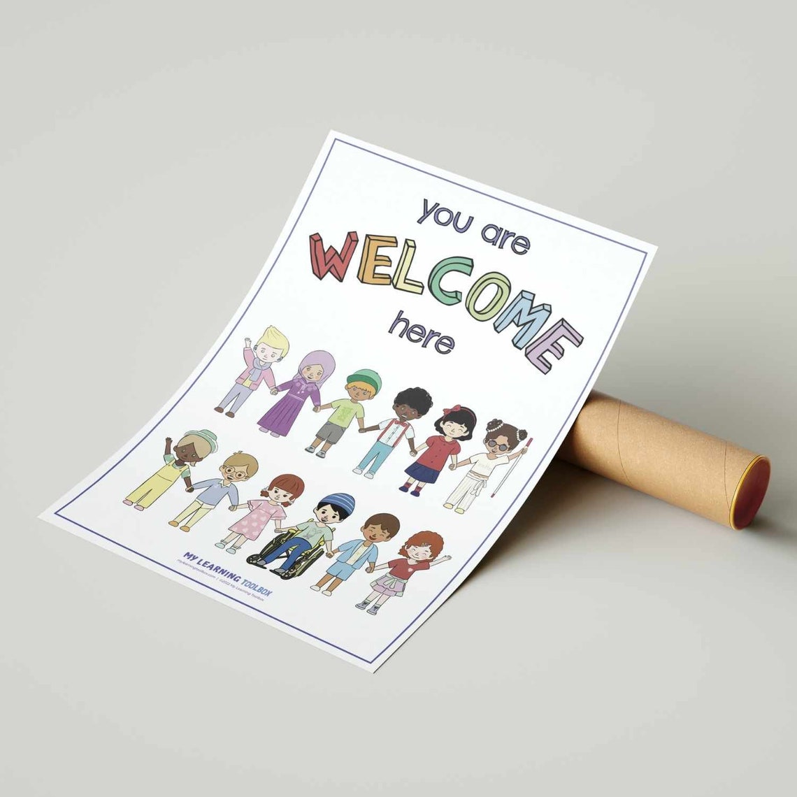 You Are Welcome Here Poster printable Diversity Poster - Etsy