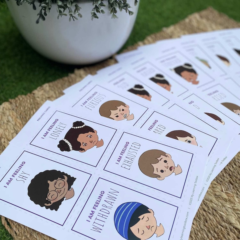 Feelings Cards printable Emotions Cards Social and - Etsy Australia