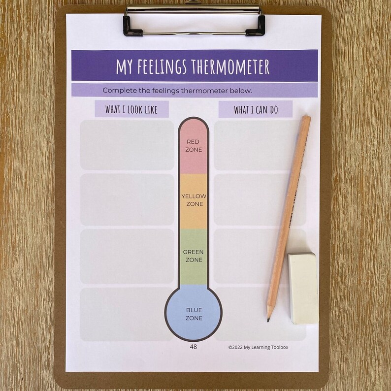 My Zones of Feelings Activity Kit (printable) | Worksheets | Zones of ...