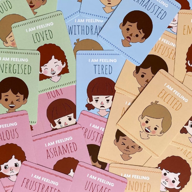 My Zones of Feelings Flash Cards | Etsy