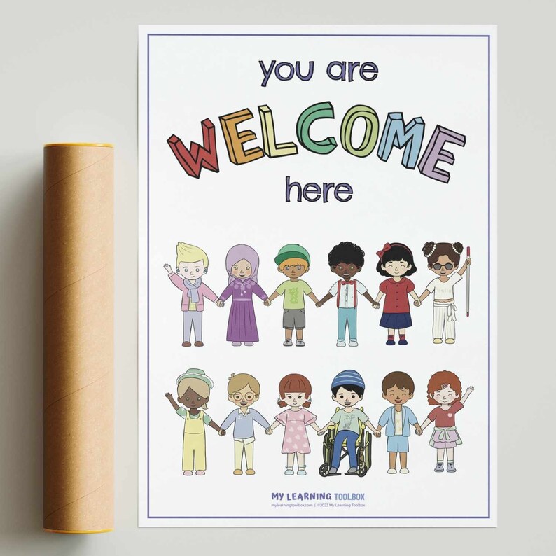 You Are Welcome Here Poster printable Diversity Poster Inclusive ...