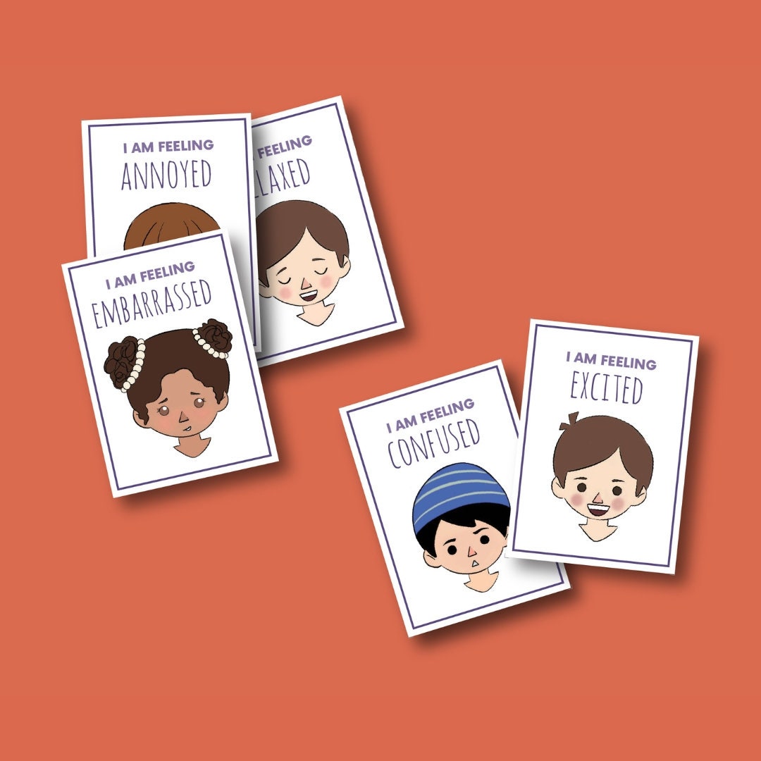 Feelings Cards printable Emotions Cards Social and Emotional Learning ...