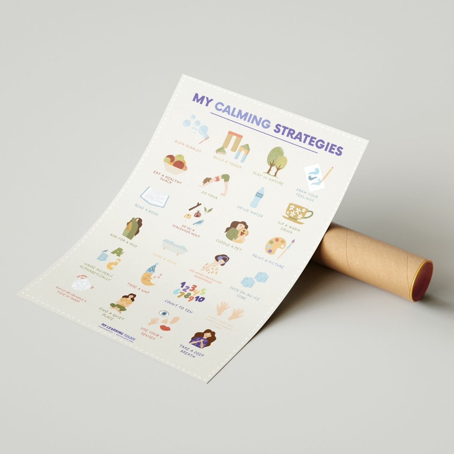 My Calming Strategies Poster printable Calm Down Poster Self-regulation ...