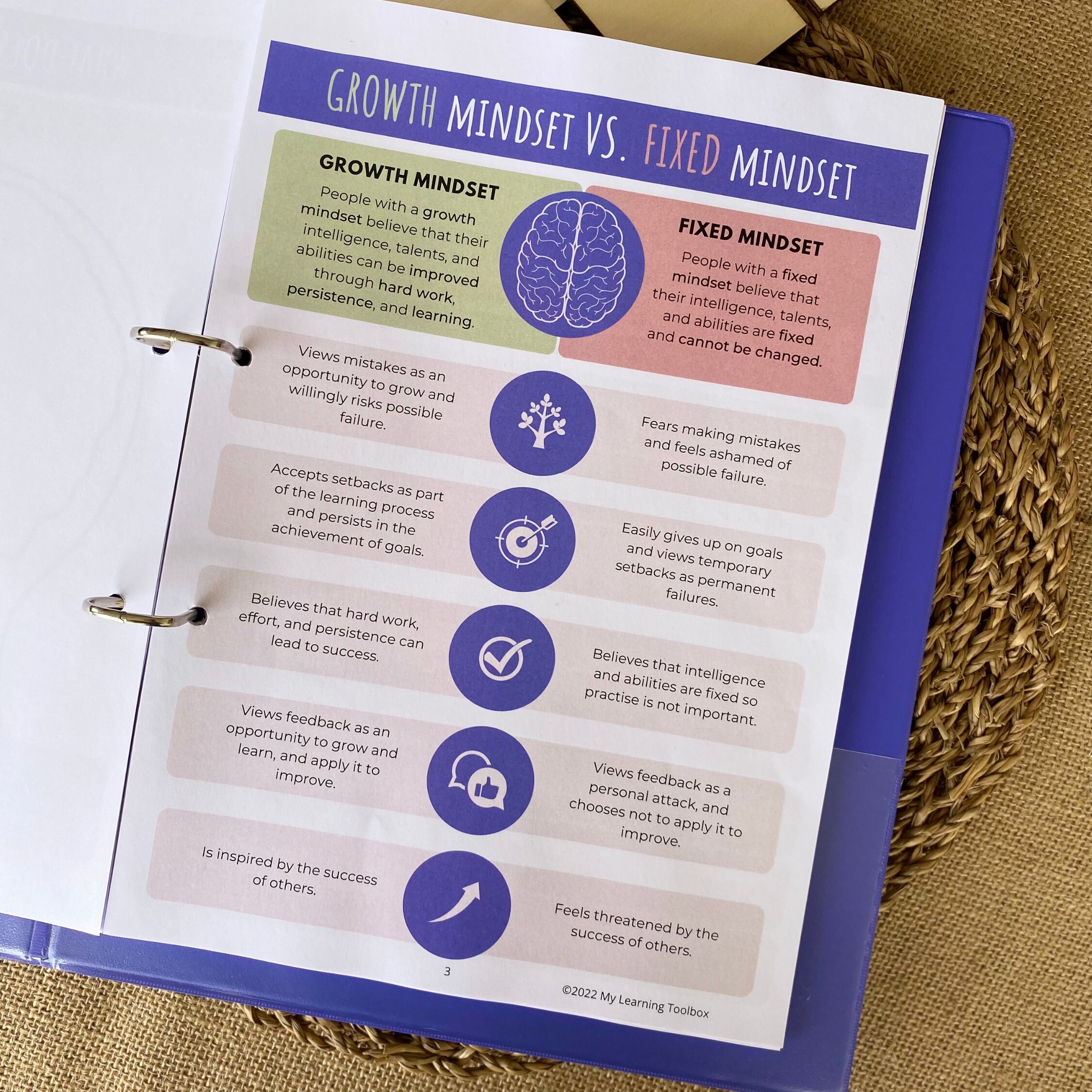 My Growth Mindset Activity Kit printable Mindset Worksheets Emotional ...