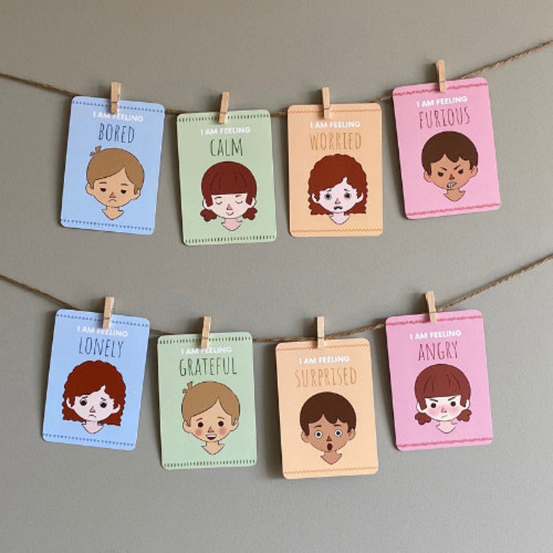 My Zones of Feelings Flash Cards | Etsy