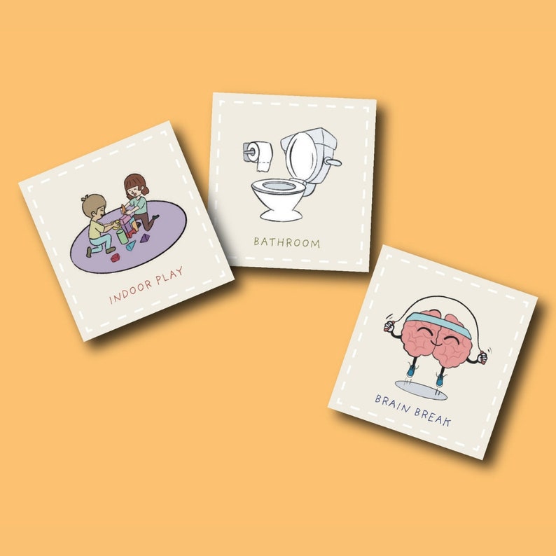 School Routine Cards printable Child Routine Cards - Etsy