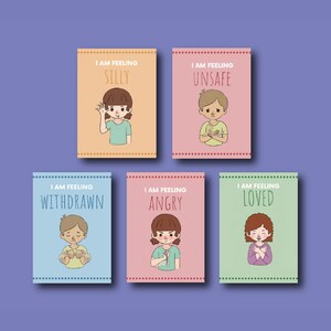 My Zones of Feelings Auslan Edition Flash Cards (printable) | Emotions ...
